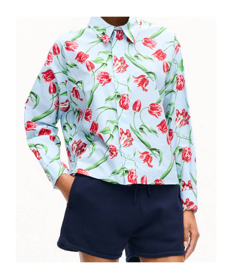 KENZO Kenzo Tulip Cotton Poplin Shirt